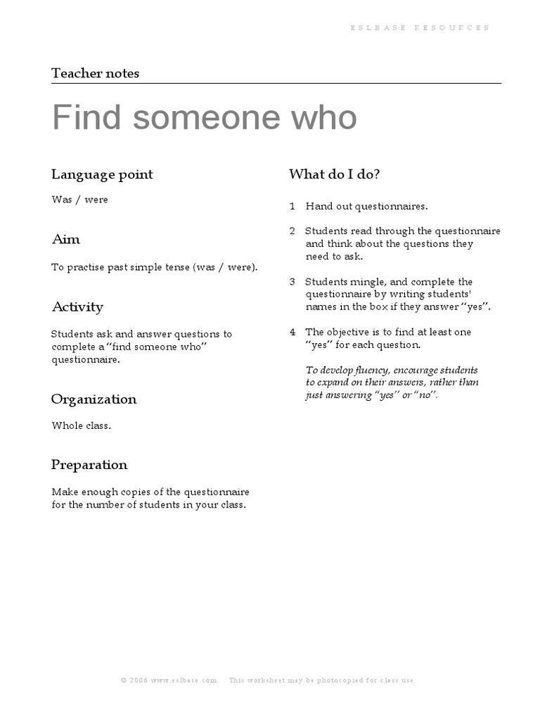 Was Were Was PDF | PDF