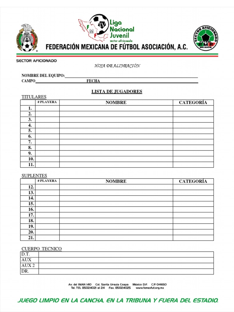 Equipo alineación hoja | PDF