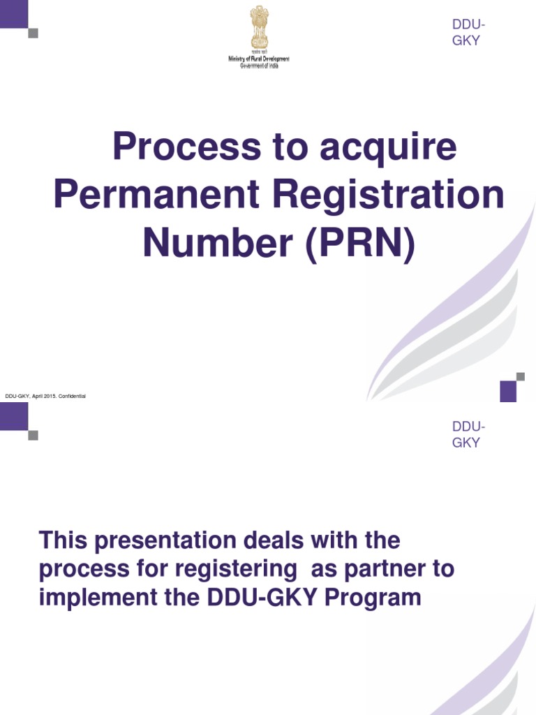 2.4process of Applying For Permanent Registration Number | PDF ...