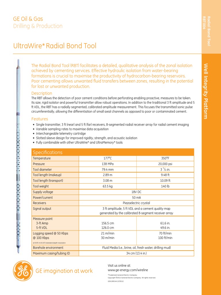 Radial Bond Tool 004 | PDF | Amplitude | Casing (Borehole)