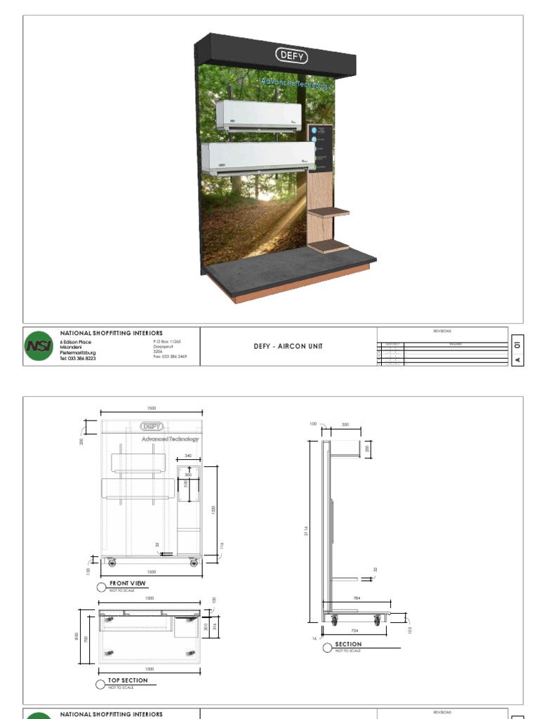 Aircon Unit - Working Drawing | PDF