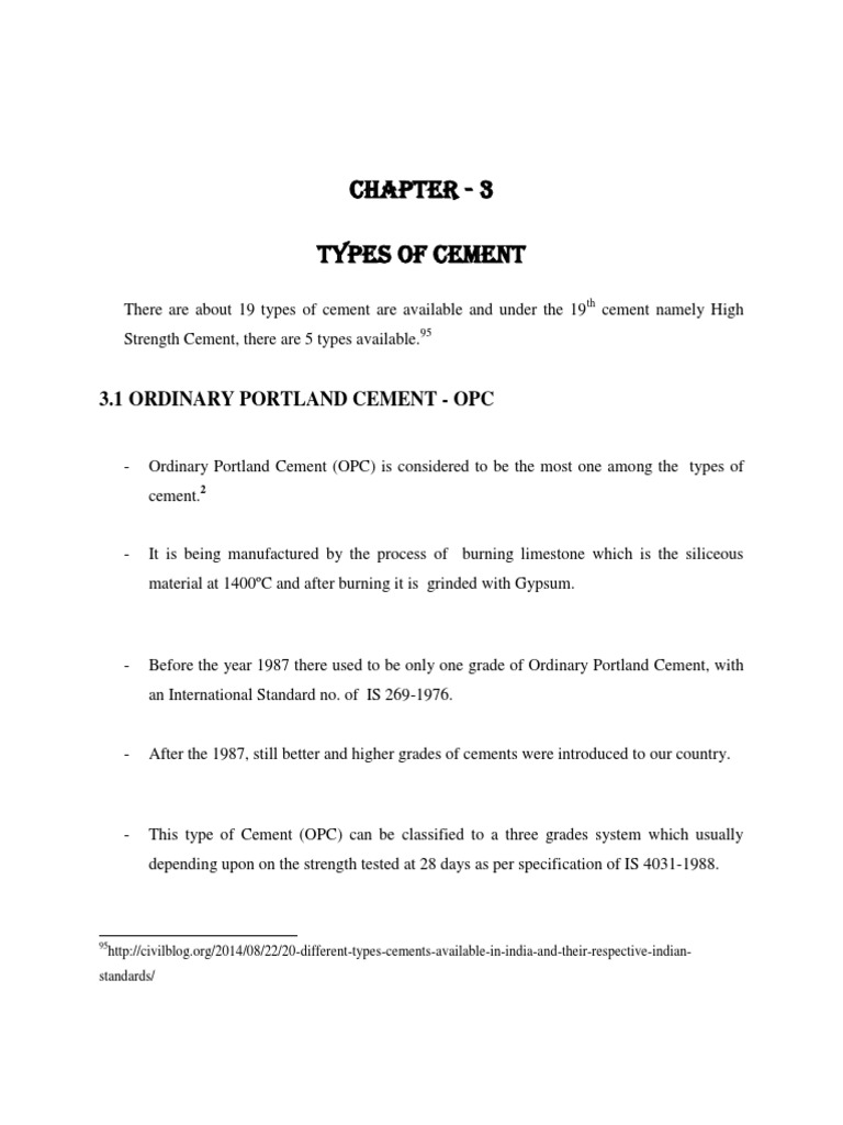 Cement Notes | PDF | Cement | Fly Ash