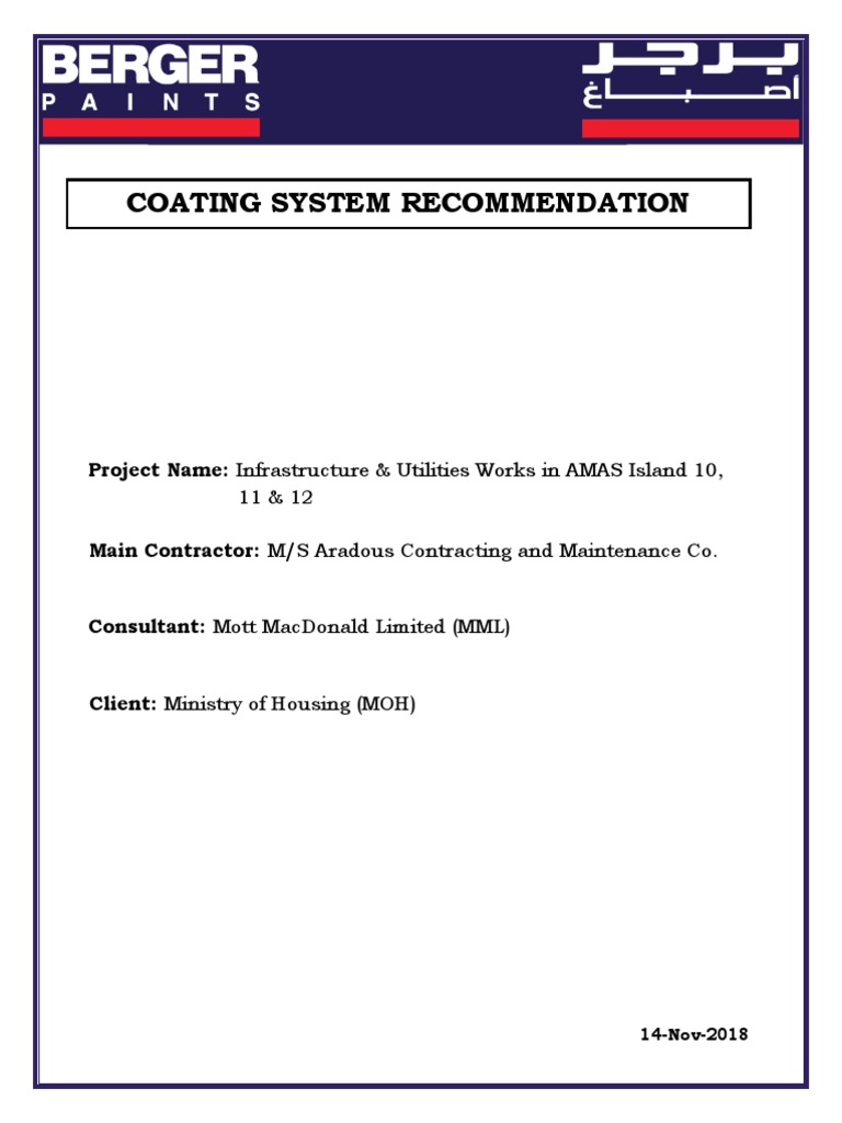 Berger Coating Standards | PDF | Galvanization | Epoxy