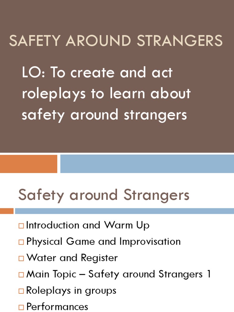 Safety Around Strangers | PDF