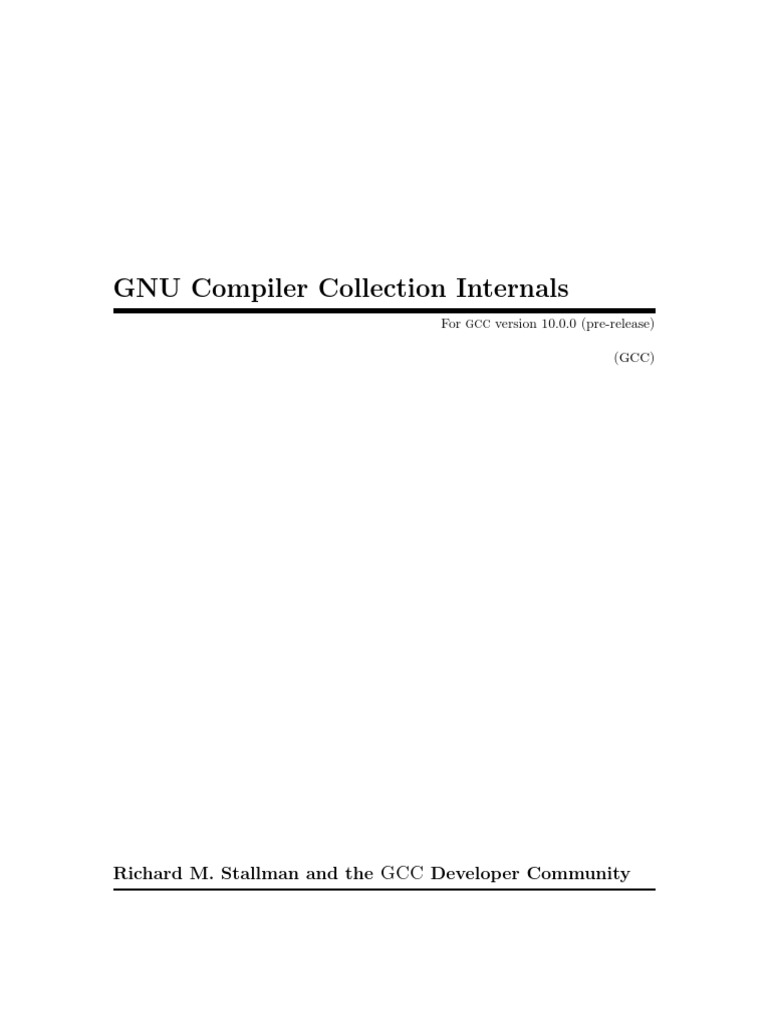 Gccint PDF | PDF | Gnu | Free Software