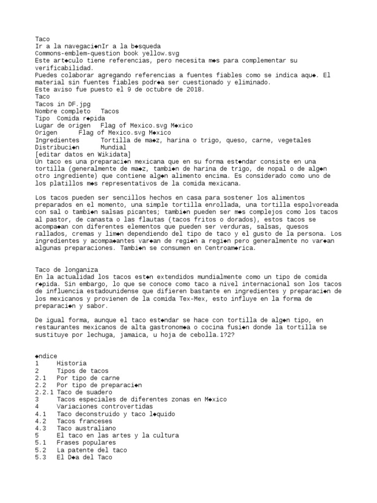 Tacos | PDF | Taco | Alimentos