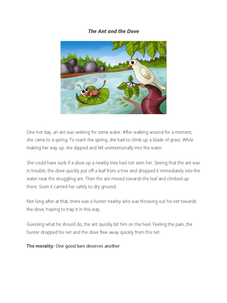 The Ant and The Dove | PDF