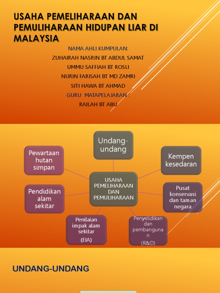 Usaha Pemeliharaan Hidupan Liar Malaysia | PDF | Kesehatan Holistik ...
