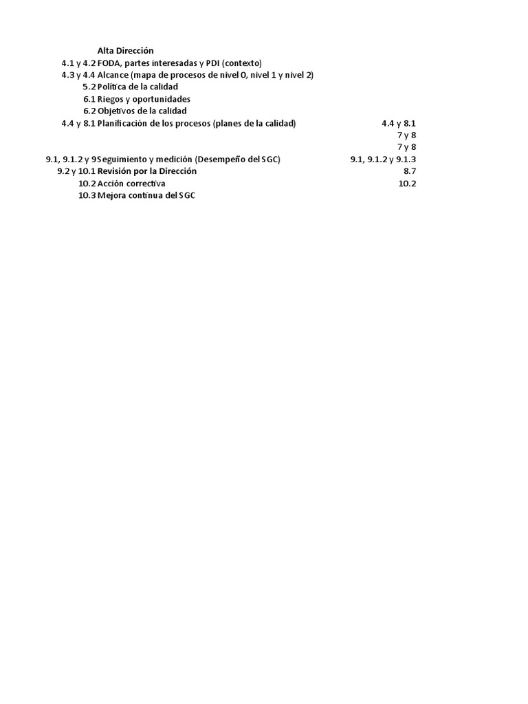 Matriz de Partes Interesadas SGC | PDF