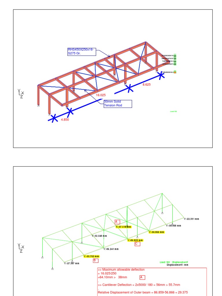 Canopy - Final Design PDF | PDF | Beam (Structure) | Building Engineering