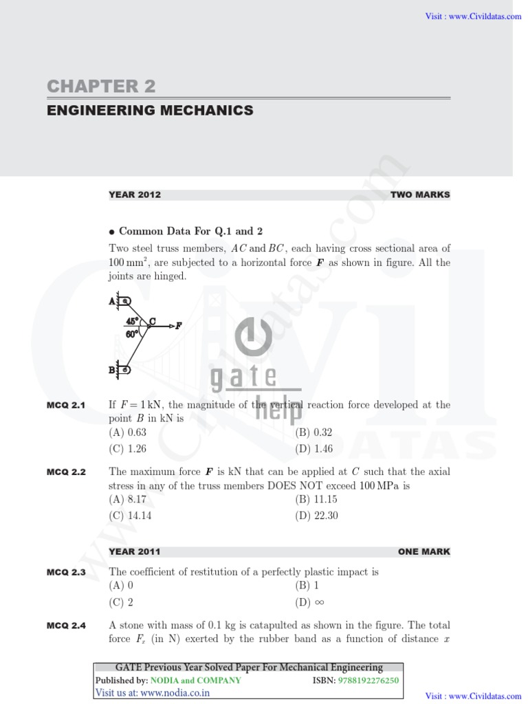 Engineering Mechanics 1 | PDF | Collision | Force