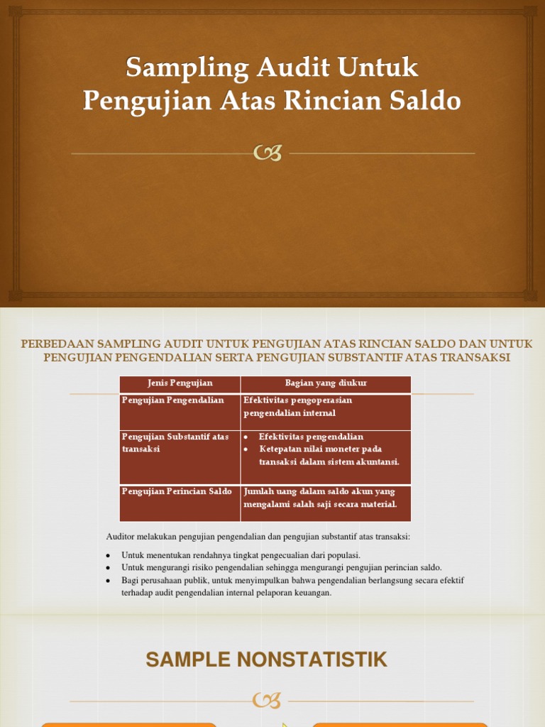 Sampling Audit Rincian Saldo | PDF