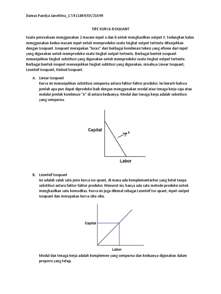 KURVA ISOQUANT DAN JENIS-JENISNYA | PDF