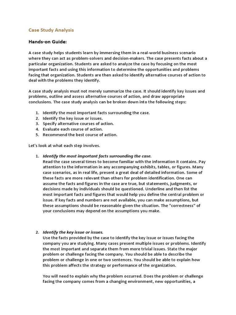 Case Study Analysis | PDF | Business Process | Information Technology