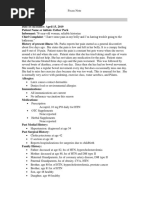 Tina Jones Heent Soap Note Episodic Visit | PDF | Allergy | Causes Of Death