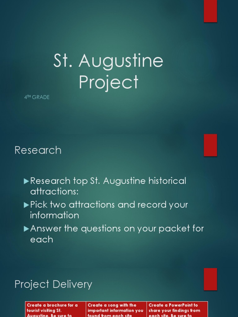 St. Augustine Project: 4 Grade | PDF | Home & Garden | Art