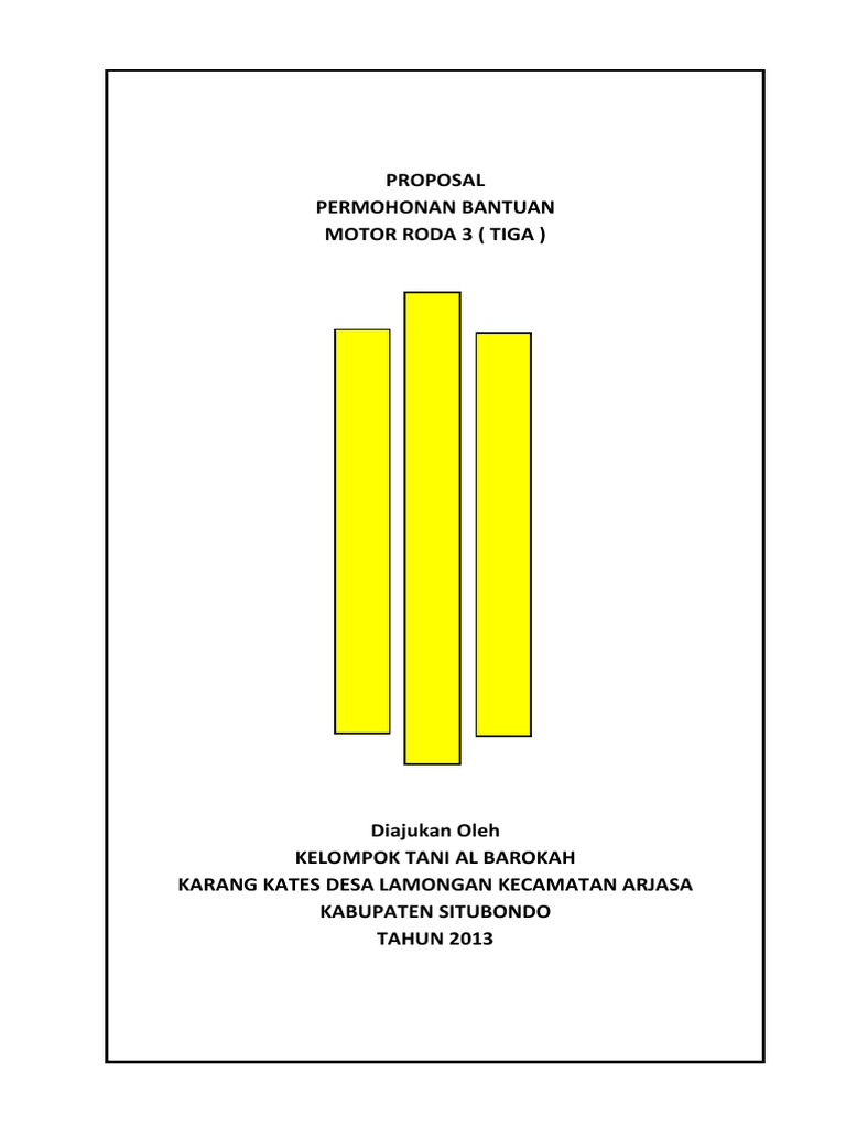 Proposal Roda Tiga Al Barokah | PDF