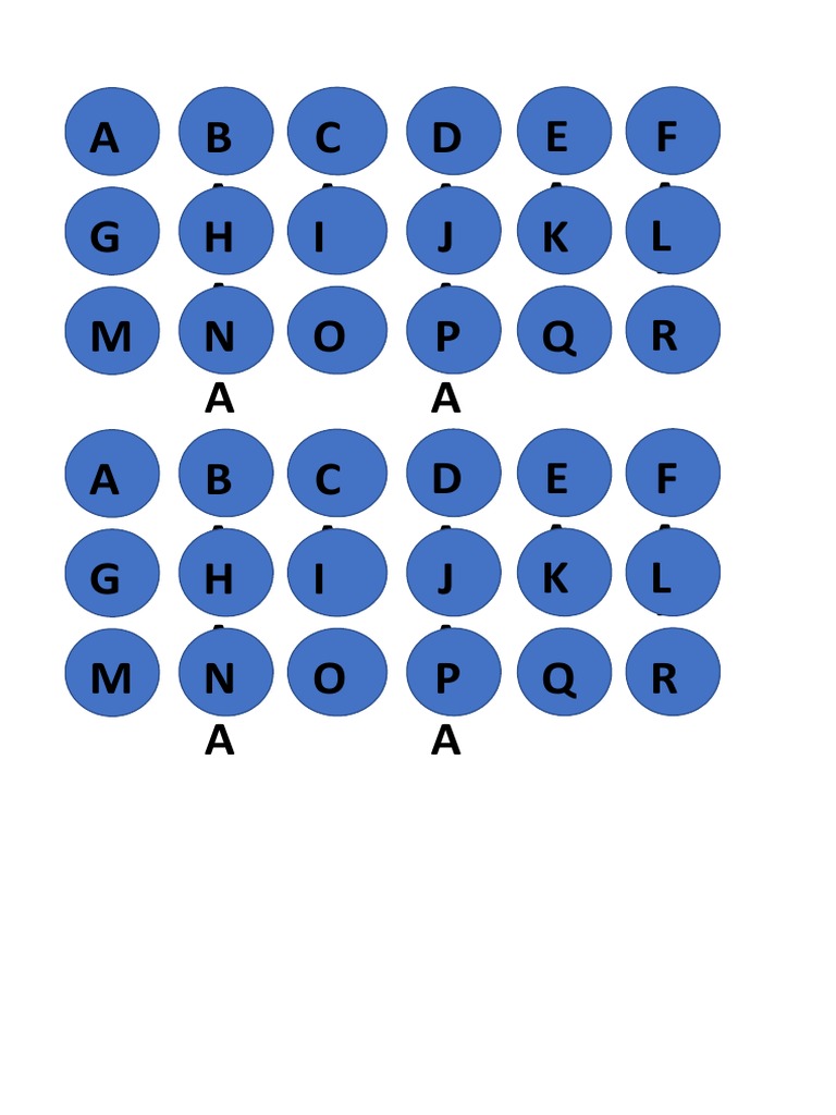 Repeating letter patterns in a grid | PDF
