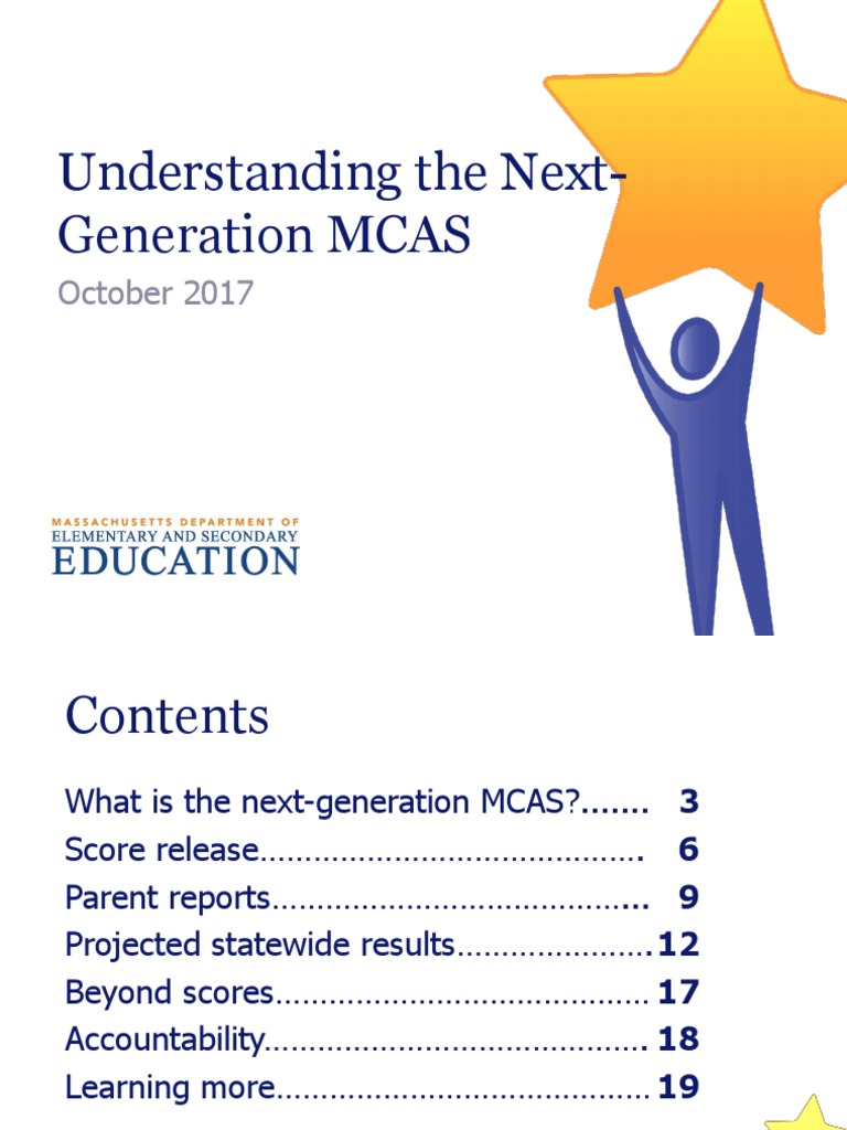Understanding The Next-Generation MCAS: October 2017 | PDF | Primary ...