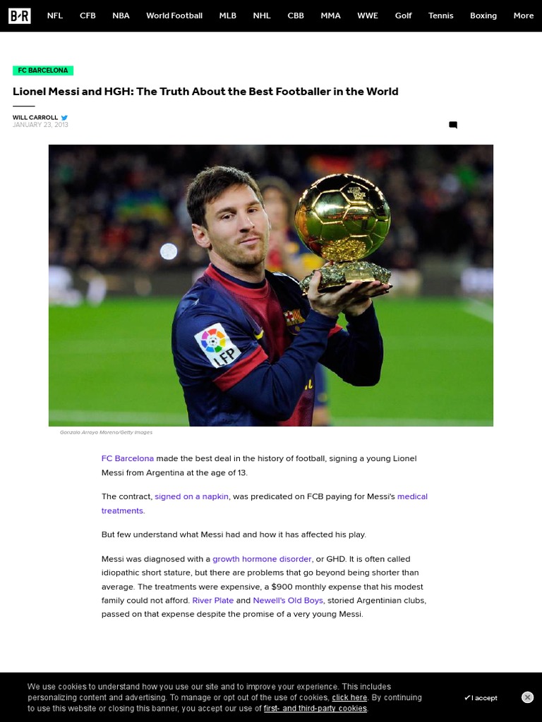 Lionel Messi and HGH: The Truth About The Best Footballer in The World ...