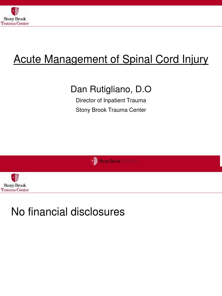 1-Acute Spinal Cord Trauma-1 | PDF | Spinal Cord Injury | Vertebral Column