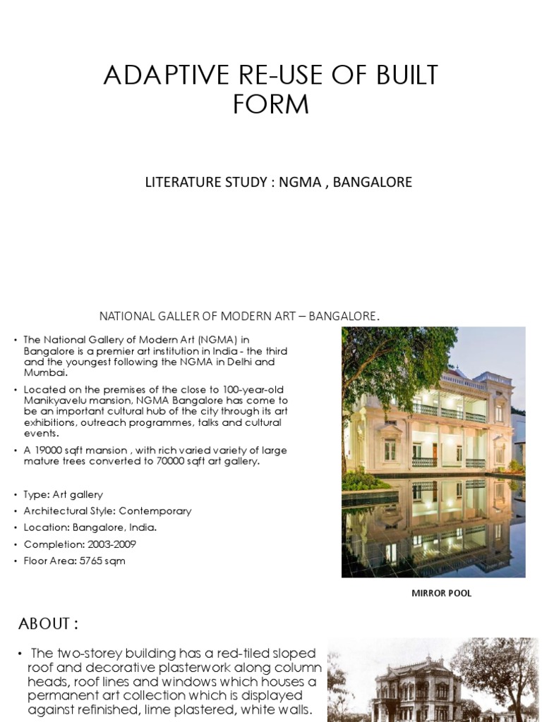 Adaptive Re-Use of Built Form Finish | PDF | Art Museum | Buildings And ...