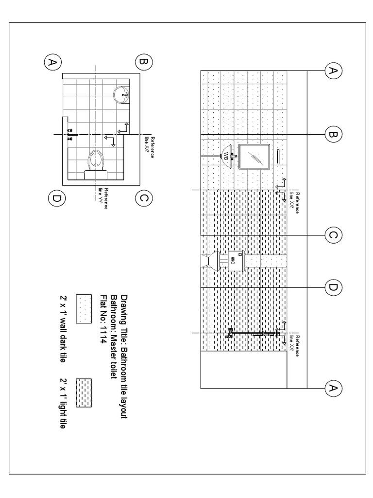 Master Toilet Tile Layout PDF | PDF | Home & Garden