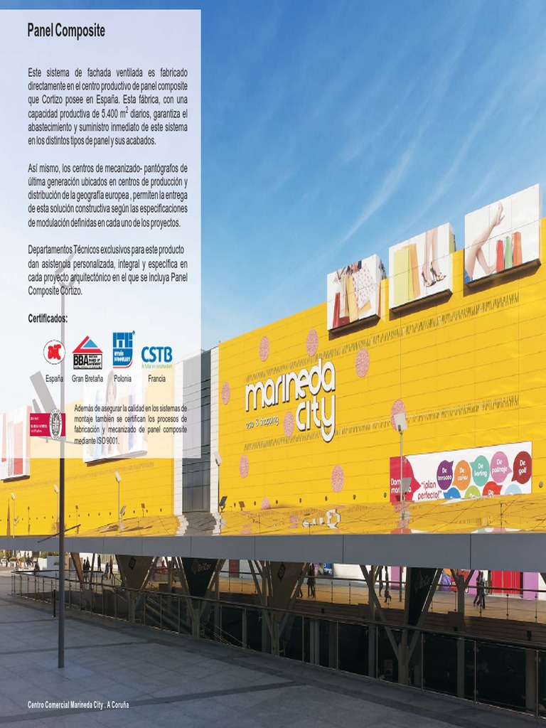 Panel Composite Cortizo | PDF | Aluminio | Sustancias químicas