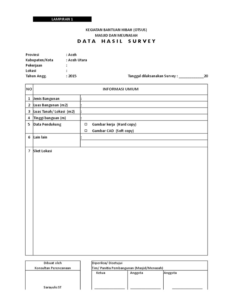 Form Survey | PDF
