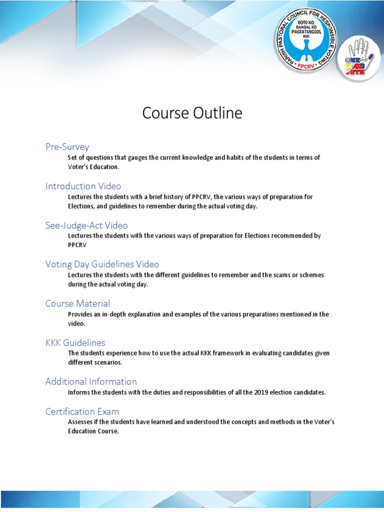 PPCRV Outline PDF | PDF