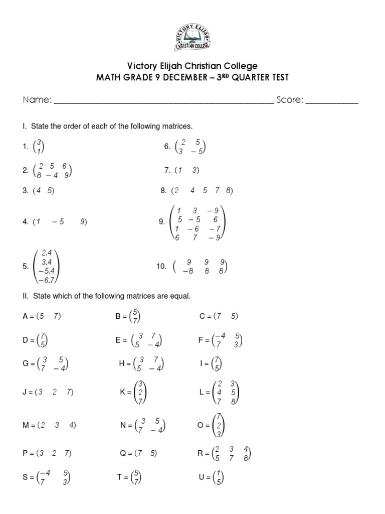 7grade 9 December QE 2018-2019 | PDF | Twelve Olympians