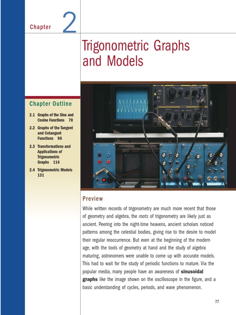 Trigonometric Graphs and Models: Chapter Outline | PDF | Trigonometric ...