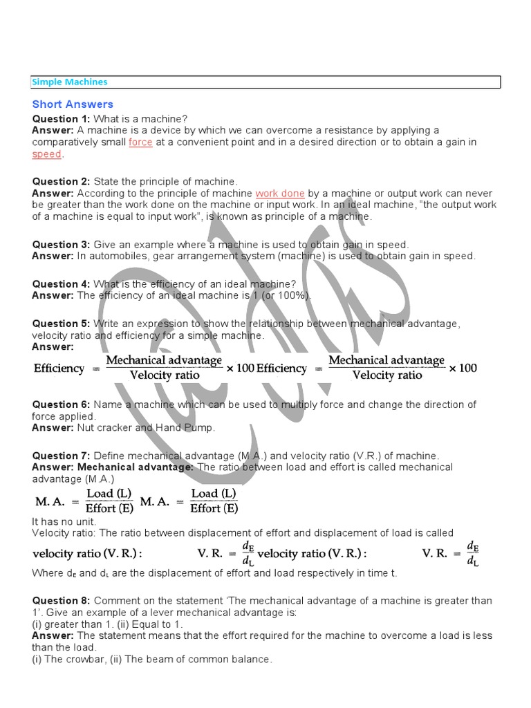 Machine | PDF | Lever | Machines