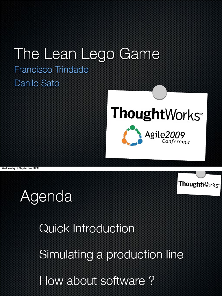 The Lean Lego Game: Francisco Trindade Danilo Sato | PDF | Lean ...