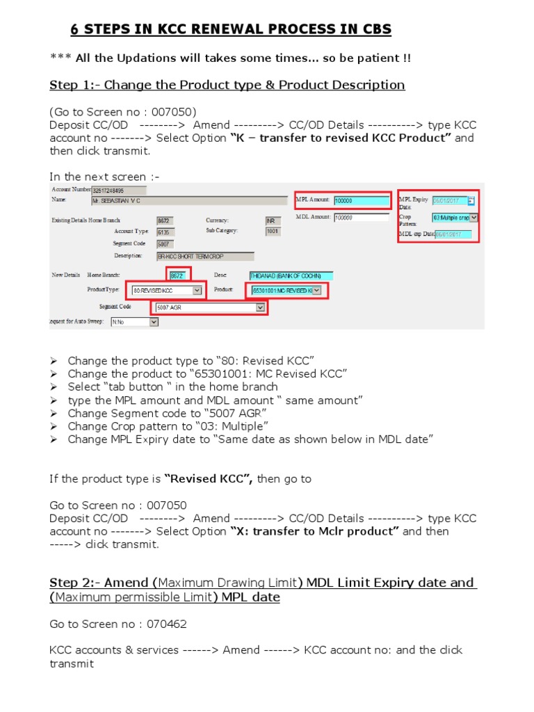 6 Steps in KCC Renewal Process at CBS-1 | PDF | Computing | Business