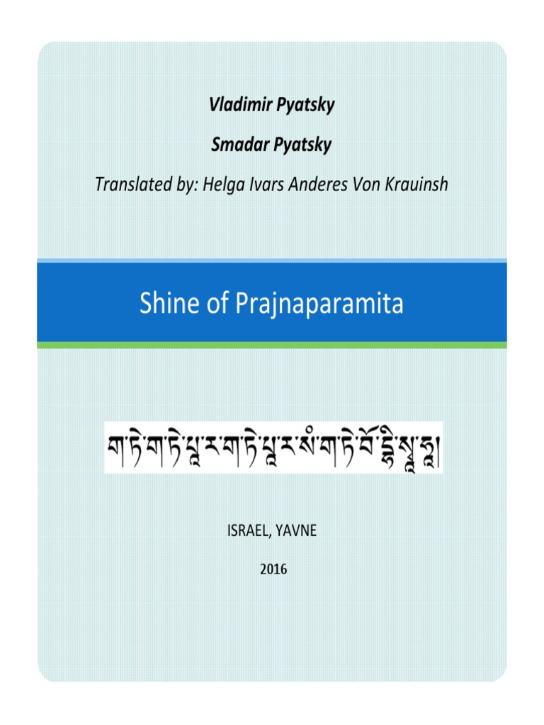 Shine of Prajnaparamita | PDF | Buddhist Texts | Indian Religions