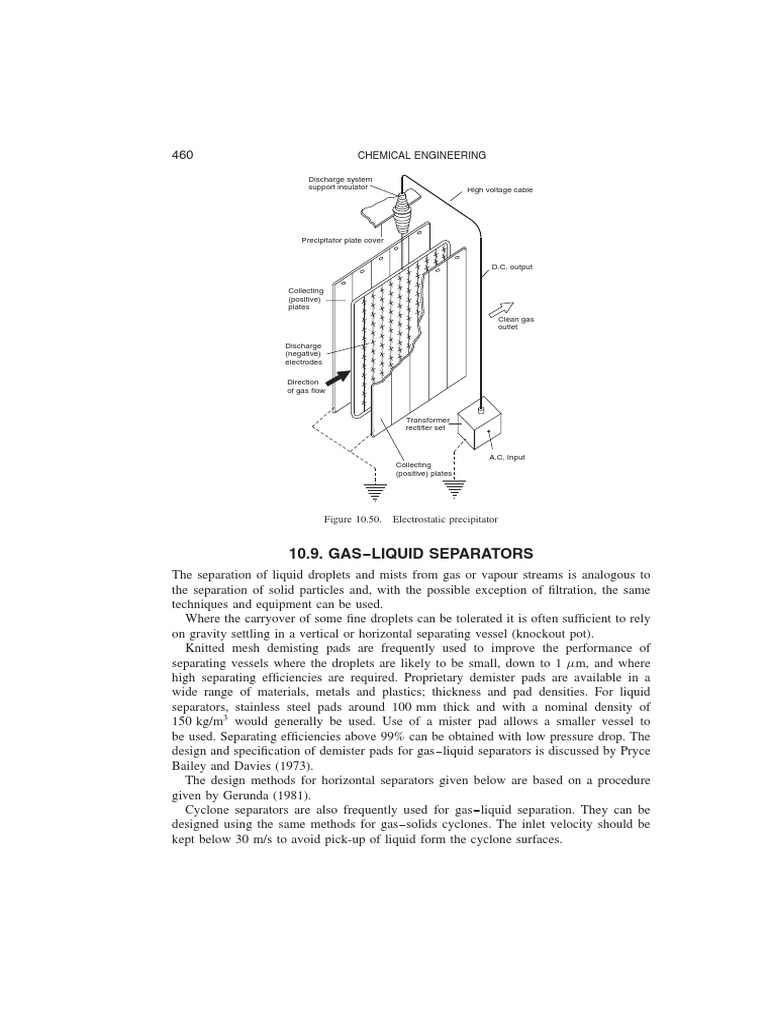 10.9. Gas Liquid Separators: Chemical Engineering | PDF | Phases Of ...