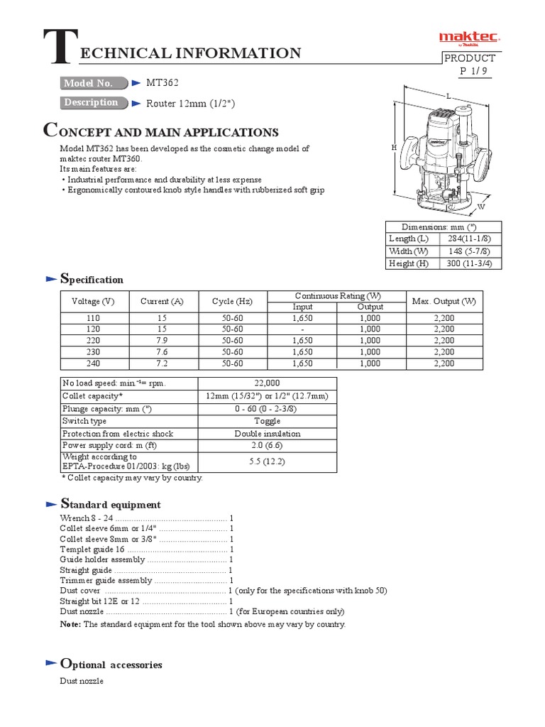 MT362 Router Specifications & Repair Guide | PDF | Lock (Security ...