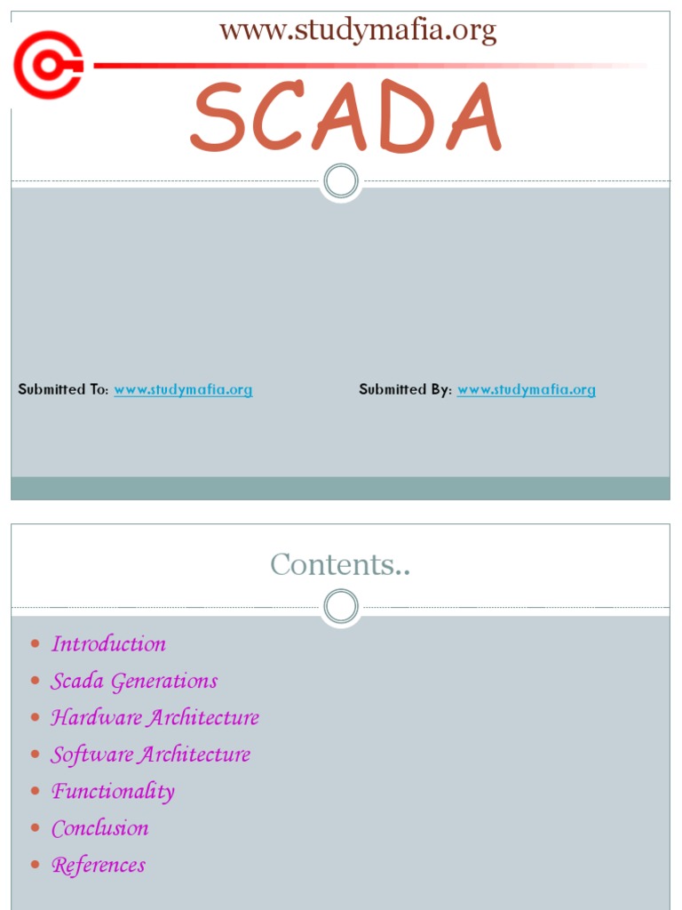 Scada System Pdf Scada Computer Architecture