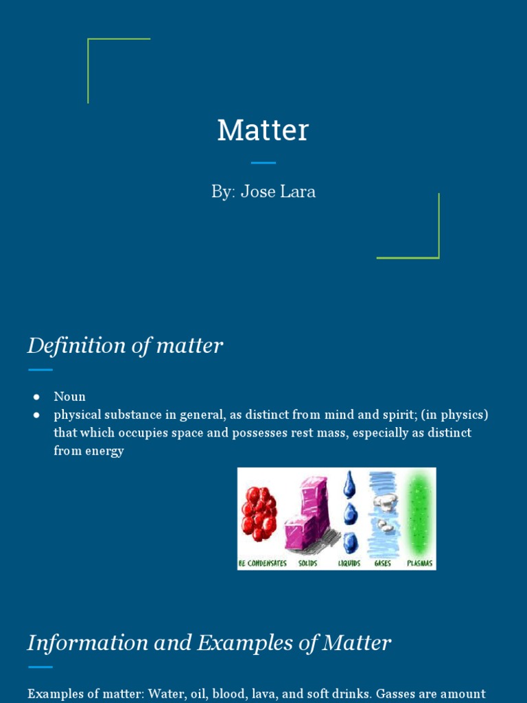 Matter | PDF | Matter | Atoms