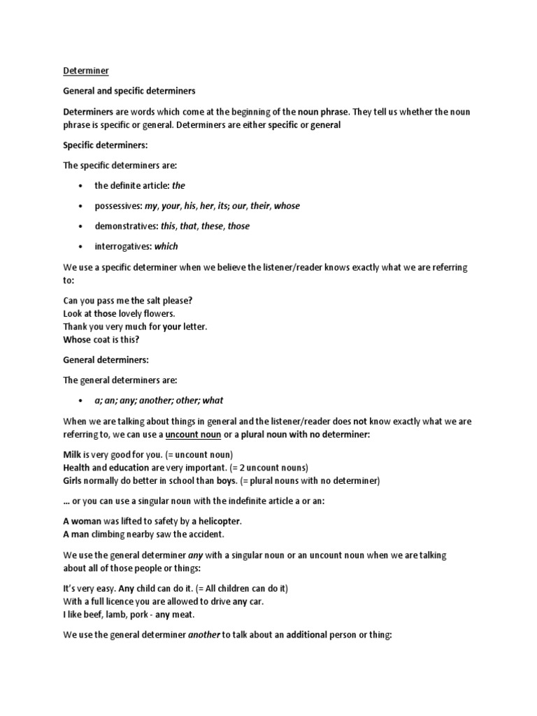 A An Any Another Other What | Download Free PDF | Comma | Onomastics