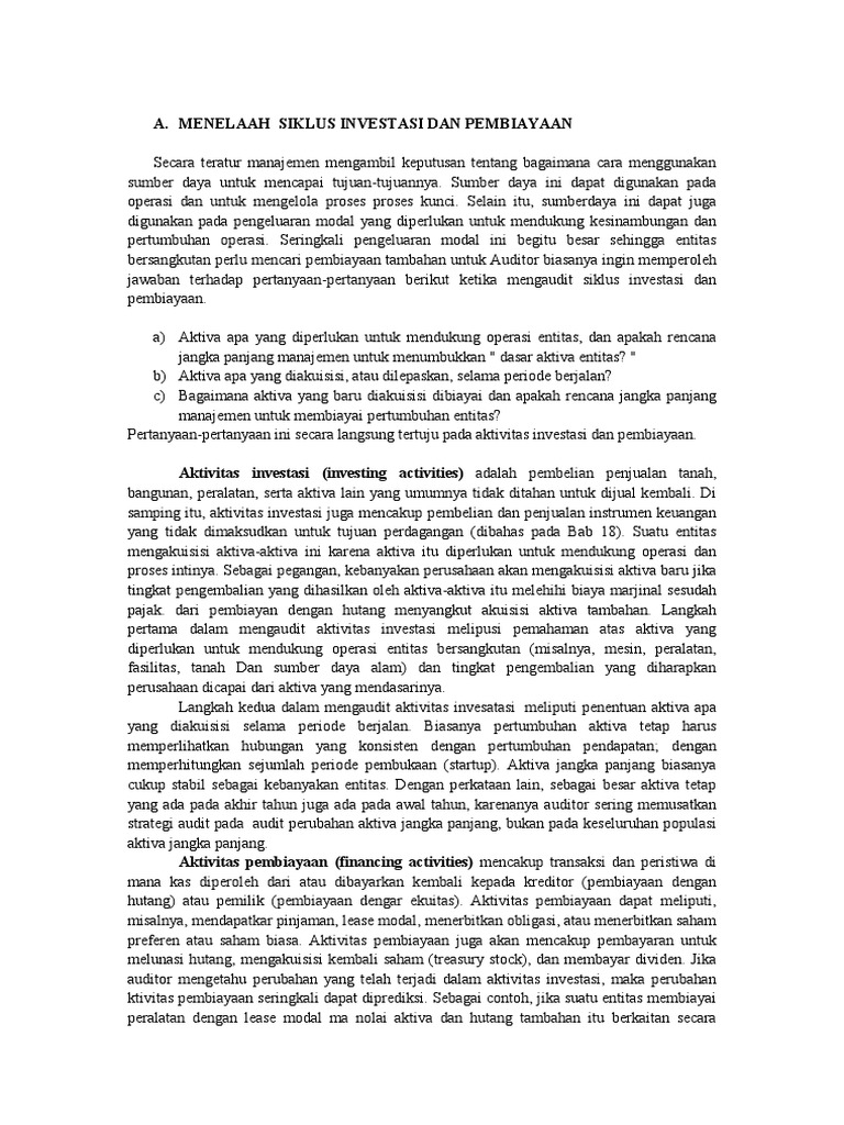 Chapter 17 Auditing II | PDF