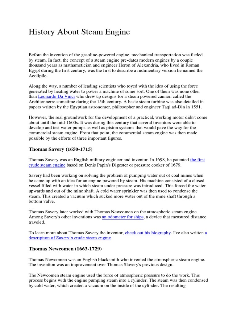 History About Steam Engine: Leonardo Da Vinci | PDF | Steam Engine ...