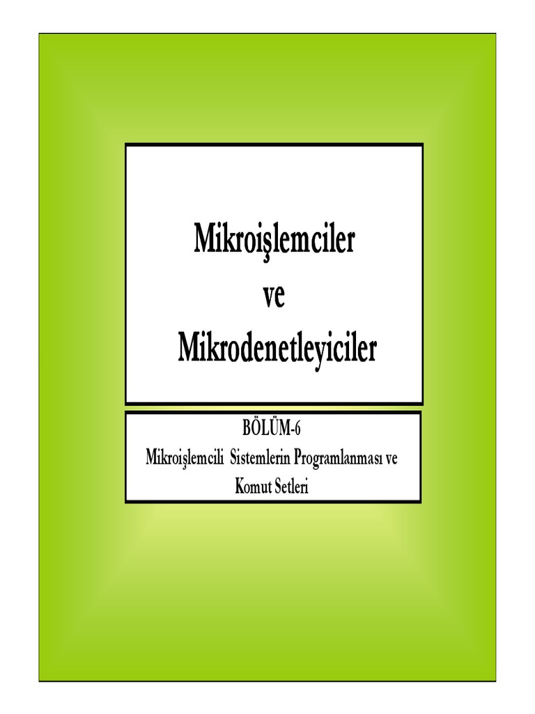 Mikro Bolum 6 | PDF