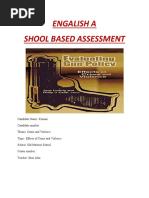 ENGLISH SBA Sample Reflections (1) | PDF | Psychology | Psychological ...