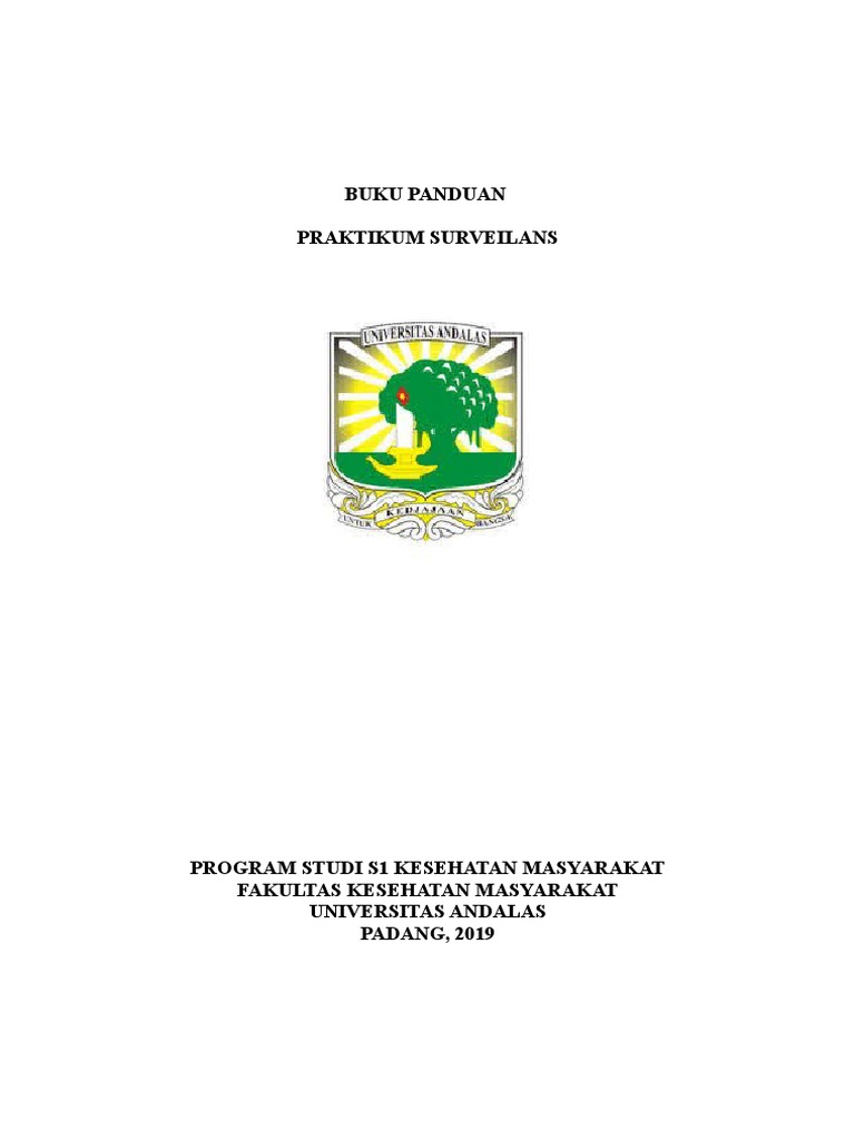 Buku Pedoman Praktikum Surveilans 2019 | PDF