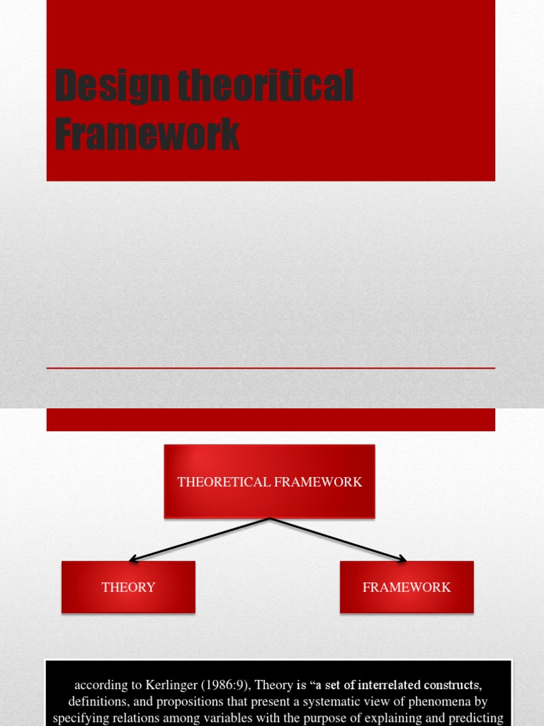 Design Theoritical Framework | Theory | Truth