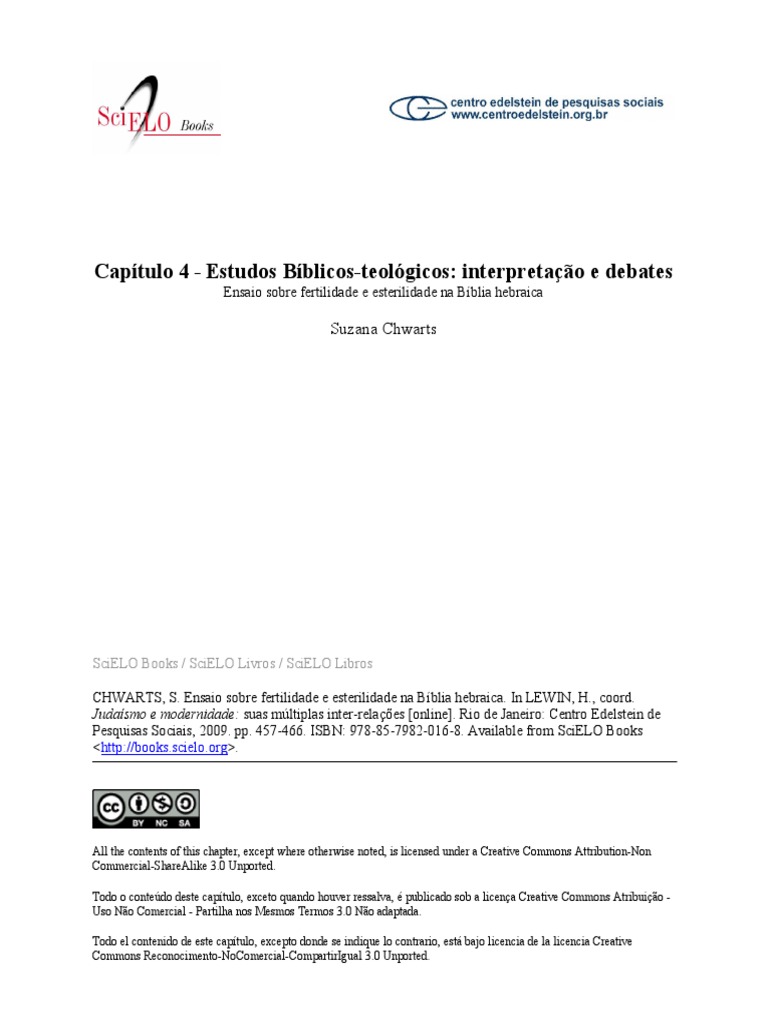 Fertilidade e Esterilidade na Bíblia | PDF | Abraão | Bíblia