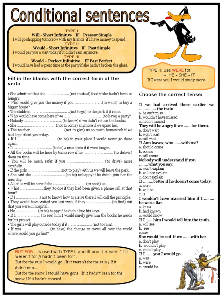 Conditional Sentences 1, 2, 3 | PDF