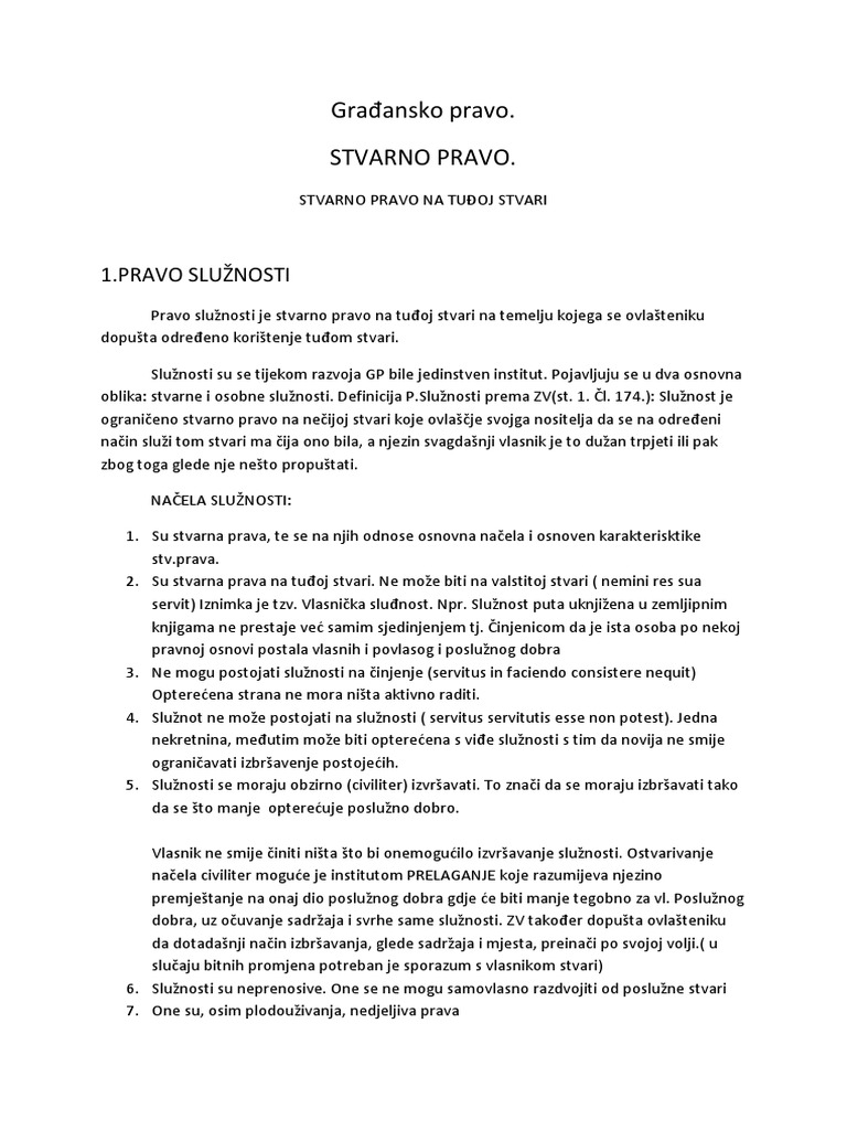 Građansko Pravo, Skripta | PDF